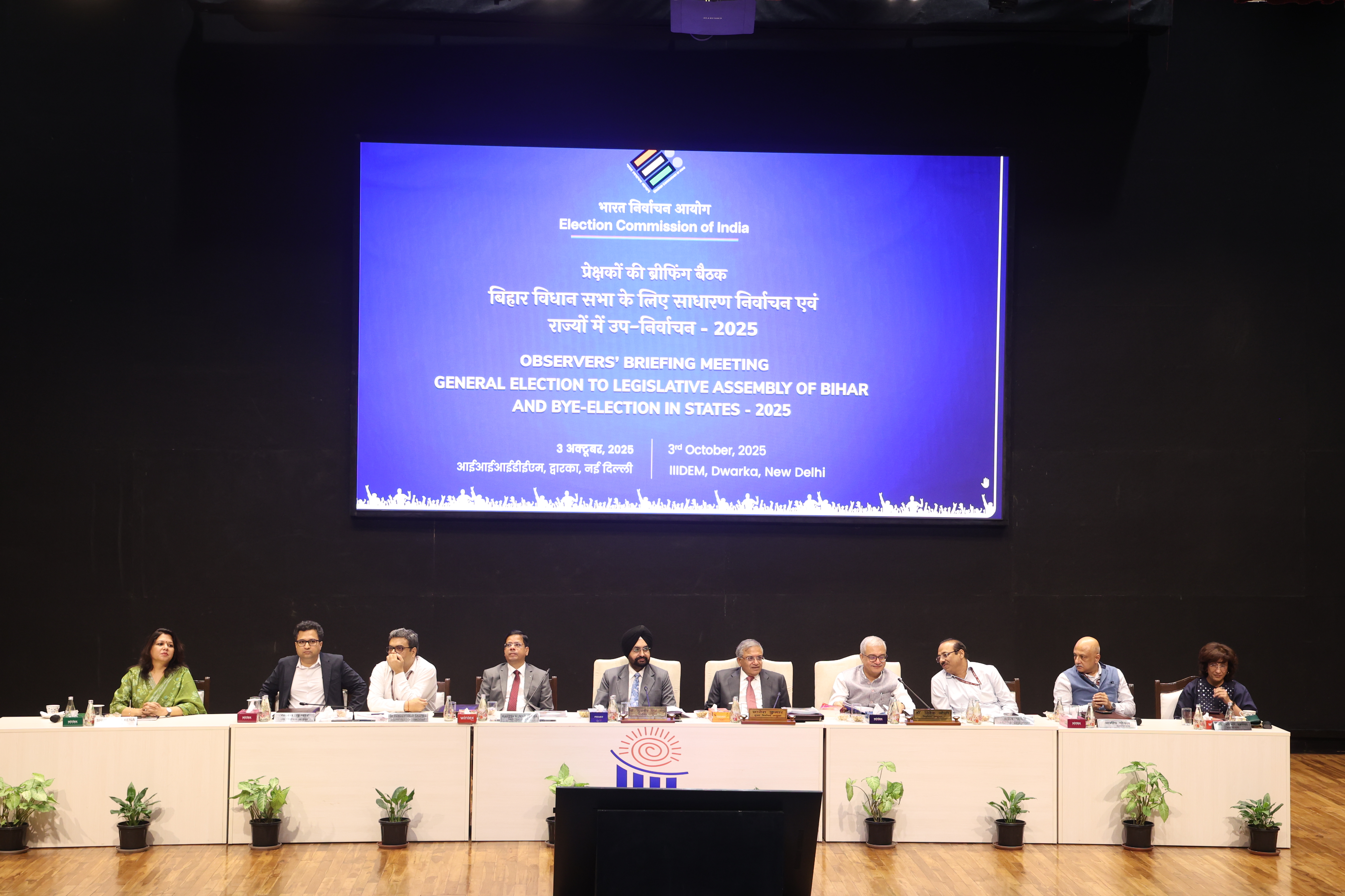 IIIDEM supported the Election Commission of India in briefing Central ...